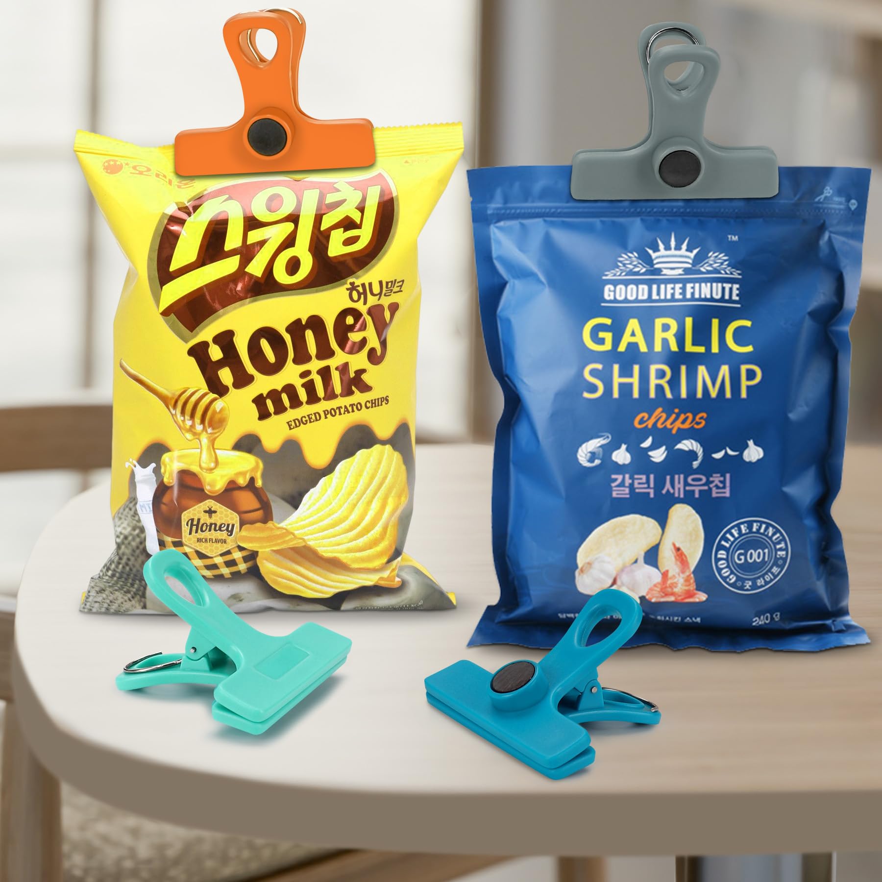 s Buy 24 Pack Large Chip Bag Clips, Heavy Duty Bag Clips For Food ...