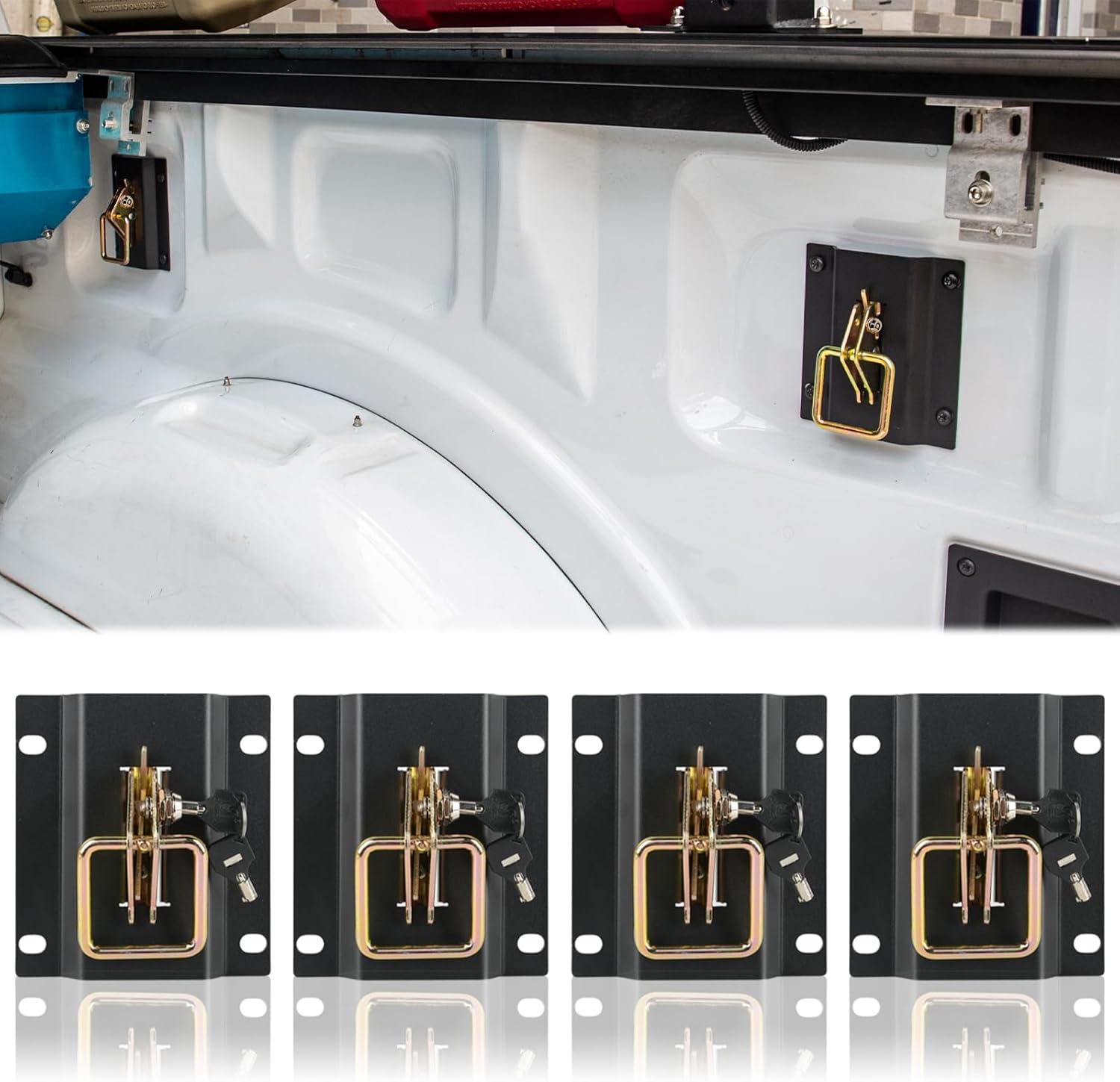 Amazon.com: Z8 Tie Down Anchors Boxlink Cleats with Anti-Theft Lock for ...