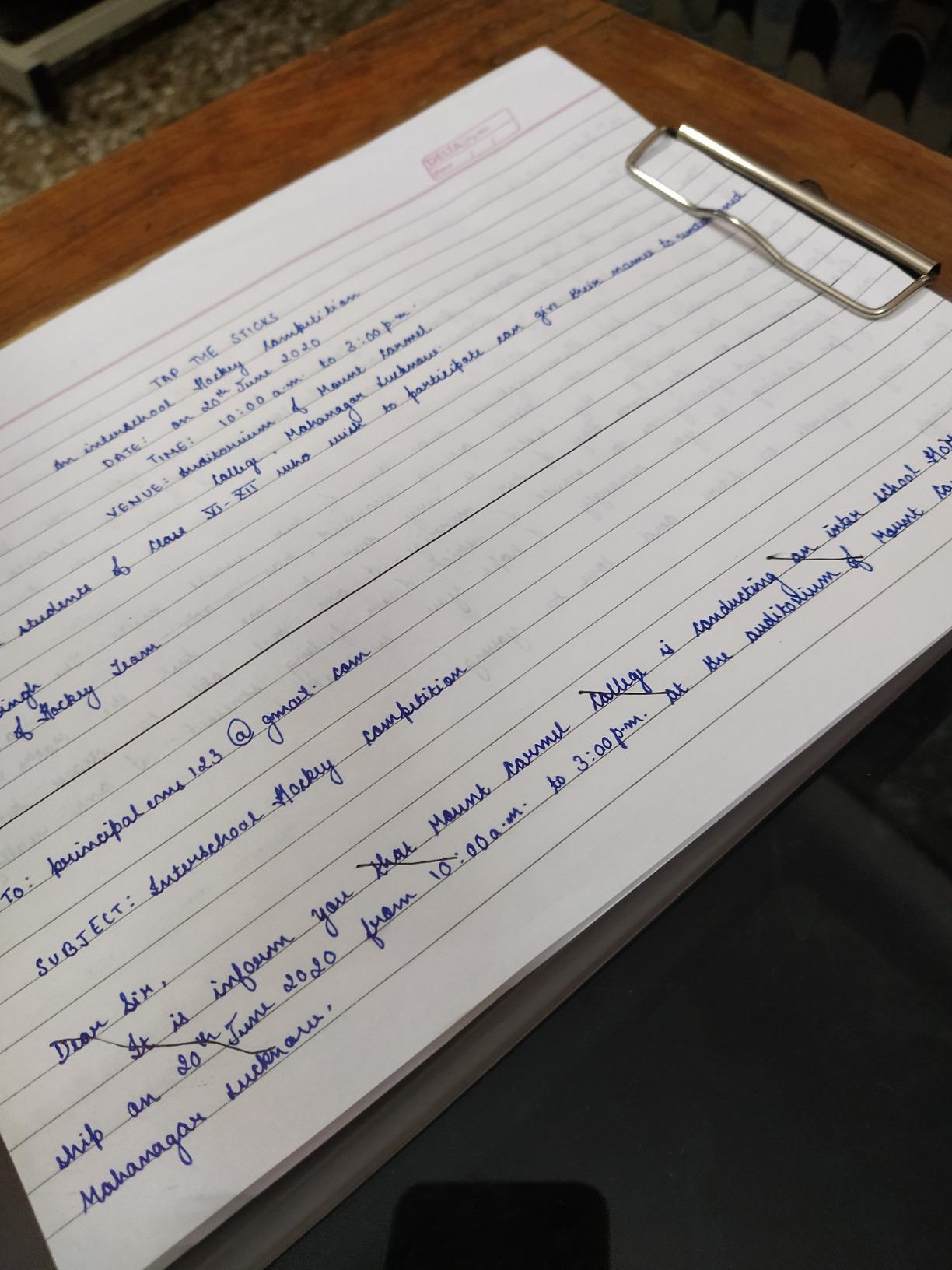 FIRST CLICK Exam Paper Answer Sheets – Both Side Ruled – 240 Pages (60 ...