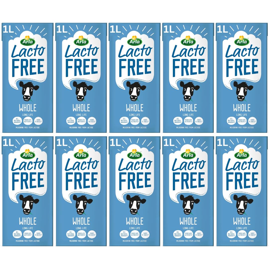Buy Arla Lactofree Lactose Free Whole Milk 10x1L UHT Whole Milk Cartons ...