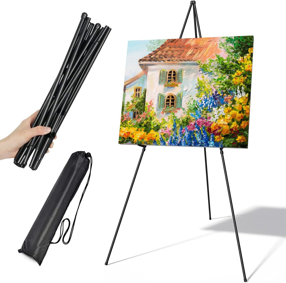 Caballete Pintura Plegable De 63" Pulgadas Con Bolsa,soporte De ...