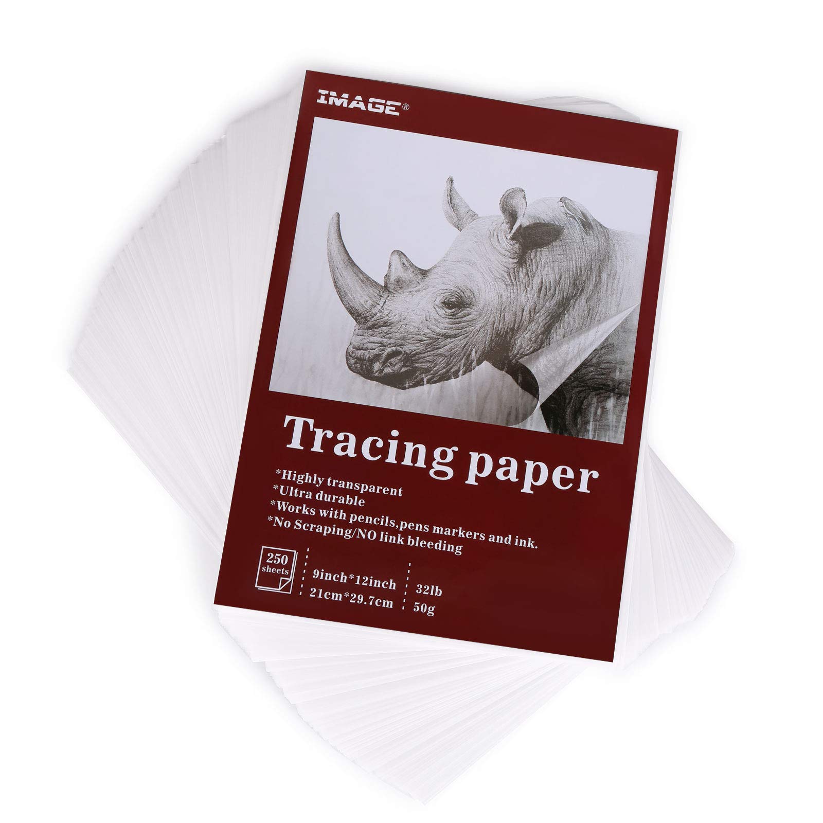 IMAGE A4 Transparent Tracing Paper 250 Sheets Translucent Vellum Paper ...