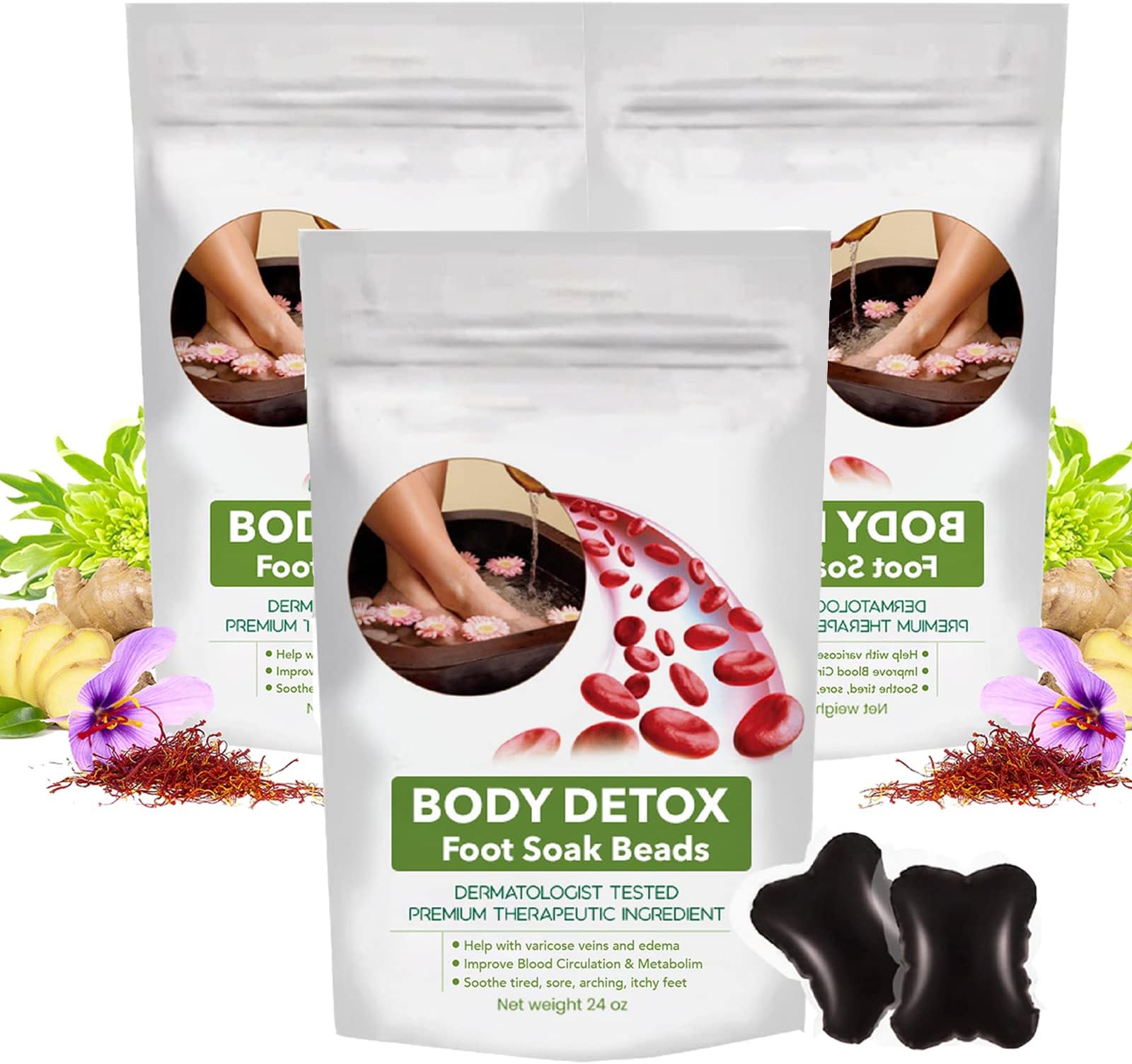 Amazon.com: 15 PCS Herbal Detox & Shaping Cleansing Foot Soak Beads ...