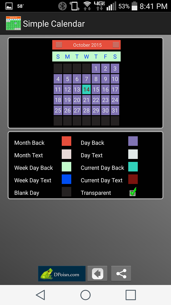 Simple Calendar Widget FREE - App on Amazon Appstore