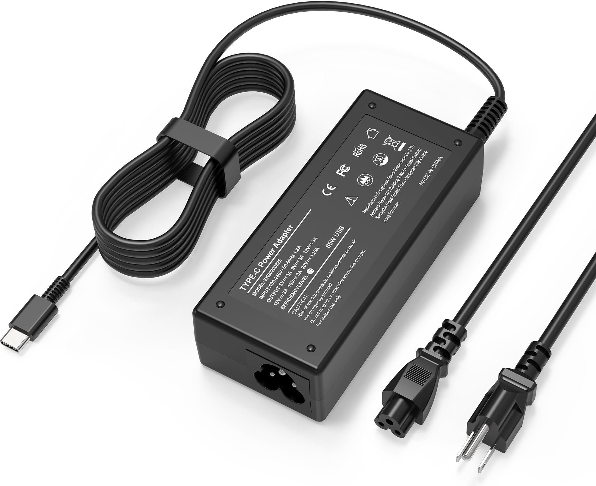 Amazon.com: Universal Chromebook Charger, 45W USB C Laptop Charger for ...