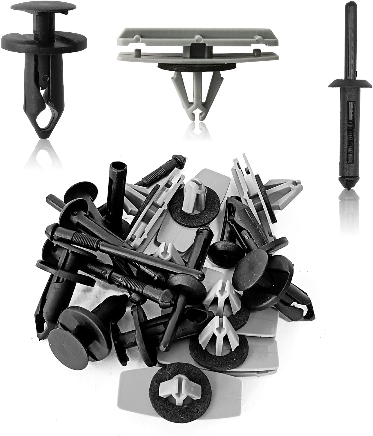 Amazon.com: 45pcs Bumper Shield Retainer Clip Wheel Fender Flare Clips ...