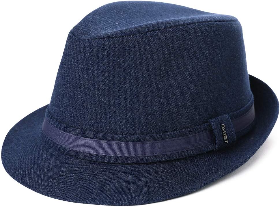 Hat Classic Wool Felt Homburg Godfather Fedora Bowler Hat Party Fedora ...