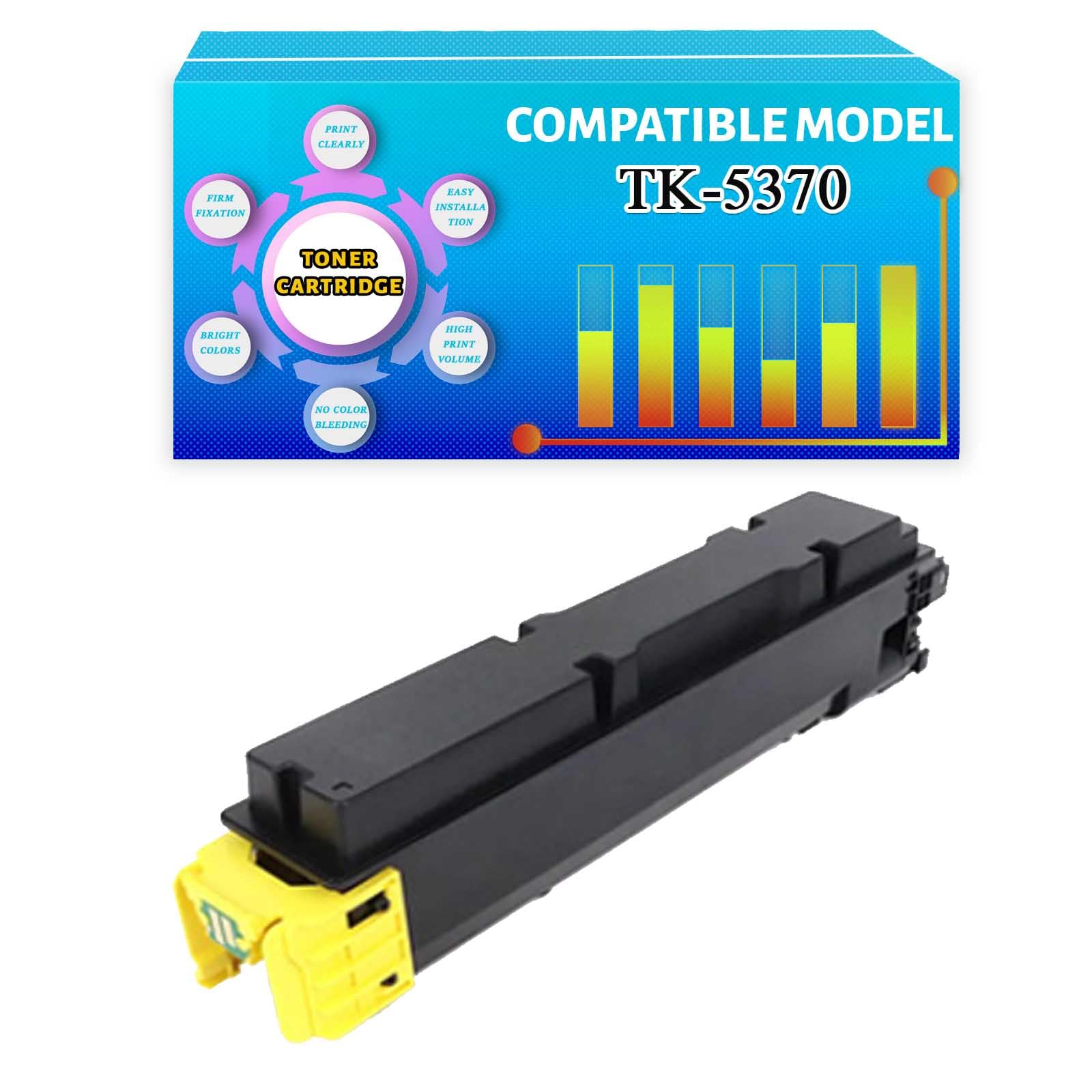 Amazon.com: GPALNV TK-5370K C Y M with Chip Toner Cartridge Replacement ...
