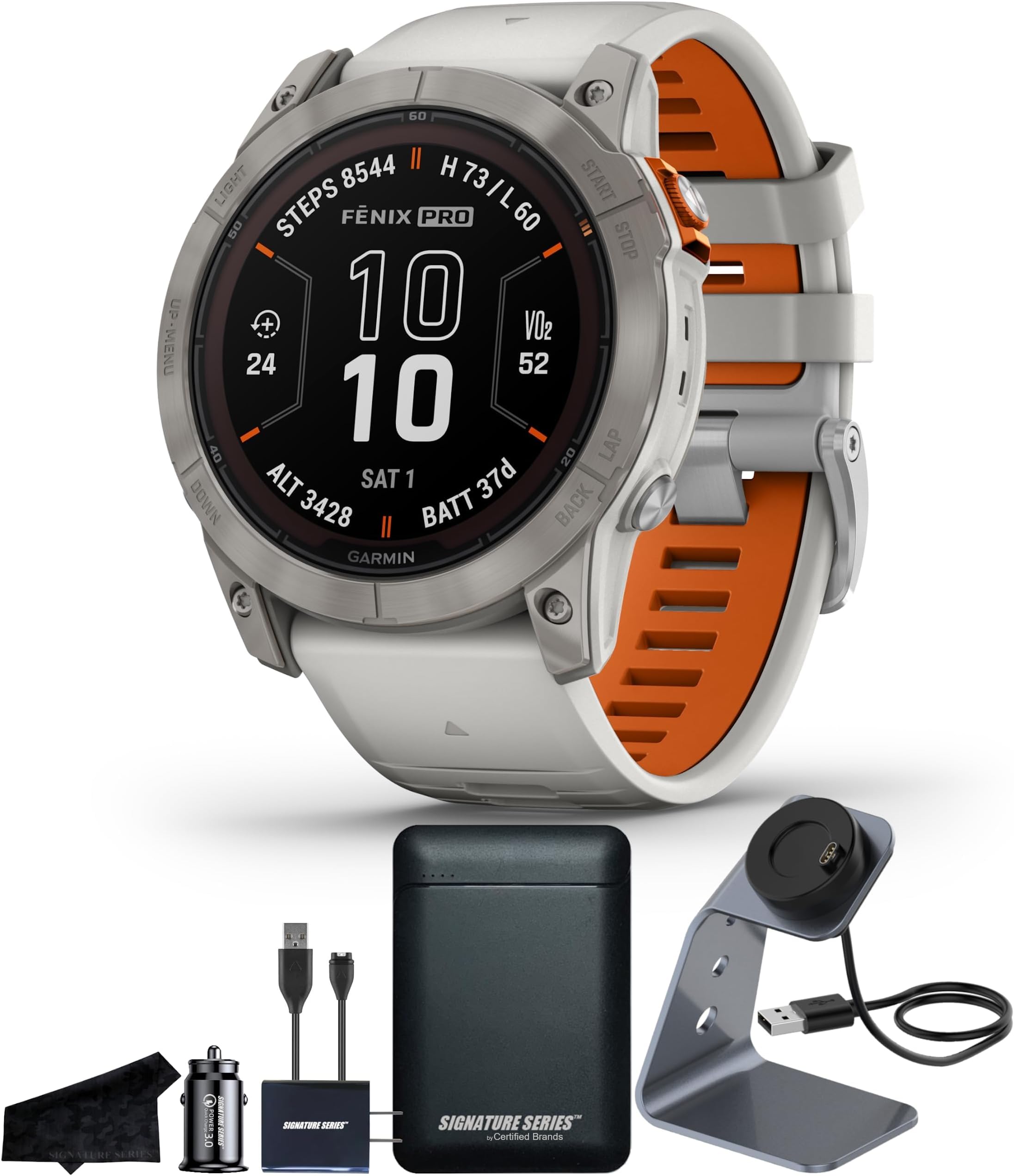 Amazon.com: Garmin fēnix® 8 – 47 mm, AMOLED, Sapphire, Premium ...
