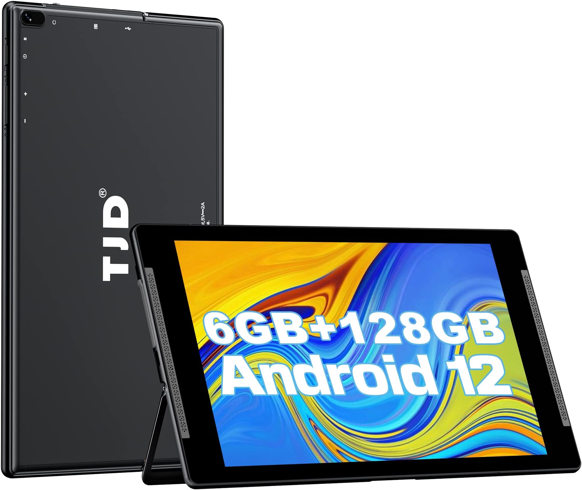 10.1 inch Tablet, Android 12 Tablets with Stand, 6GB RAM,128GB ROM ...