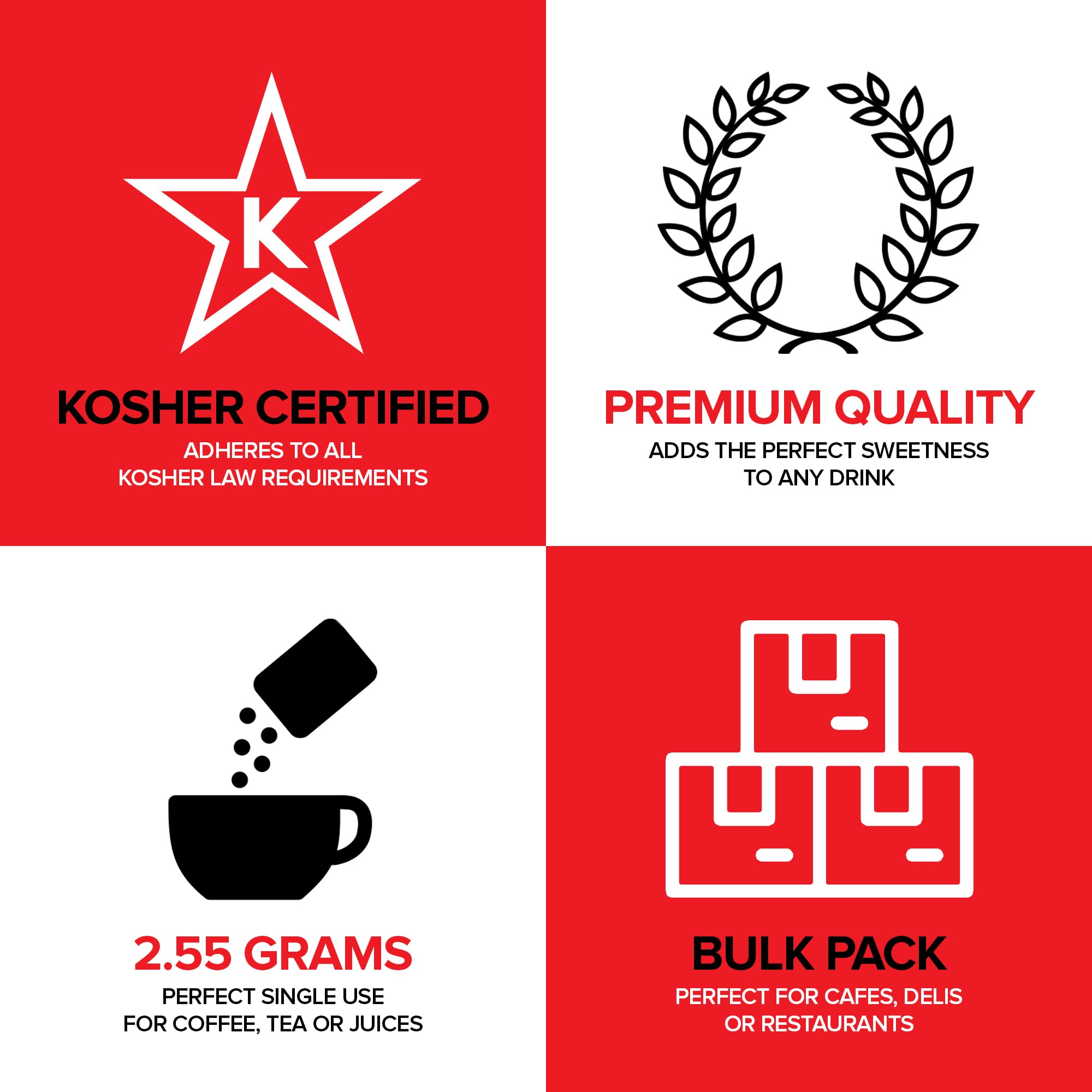 Snapklik.com : Bulk Sugar Packets, 500 Count - Individual Servings Of ...
