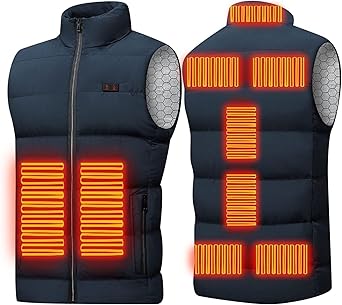 Amazon | [GOODDAYS] 電熱ベスト 加熱ベスト ヒーターべスト 前後9箇所発熱 バイク 丸洗い 3段階温度調節 ゴルフ 屋外作業 超軽量 大きいサイズ 発熱ベスト スキー ...