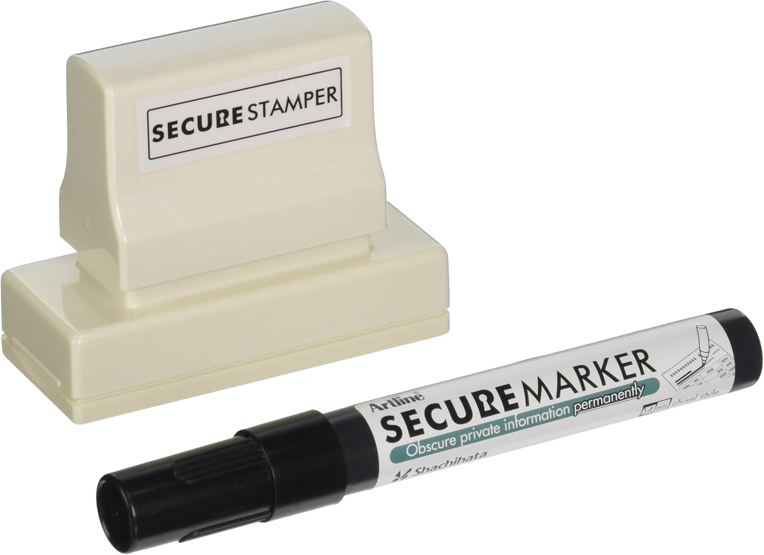 Amazon.com : SHACHIHATA INC Ink Stamp Security Kit, Large, 1 x 2-13/16 ...