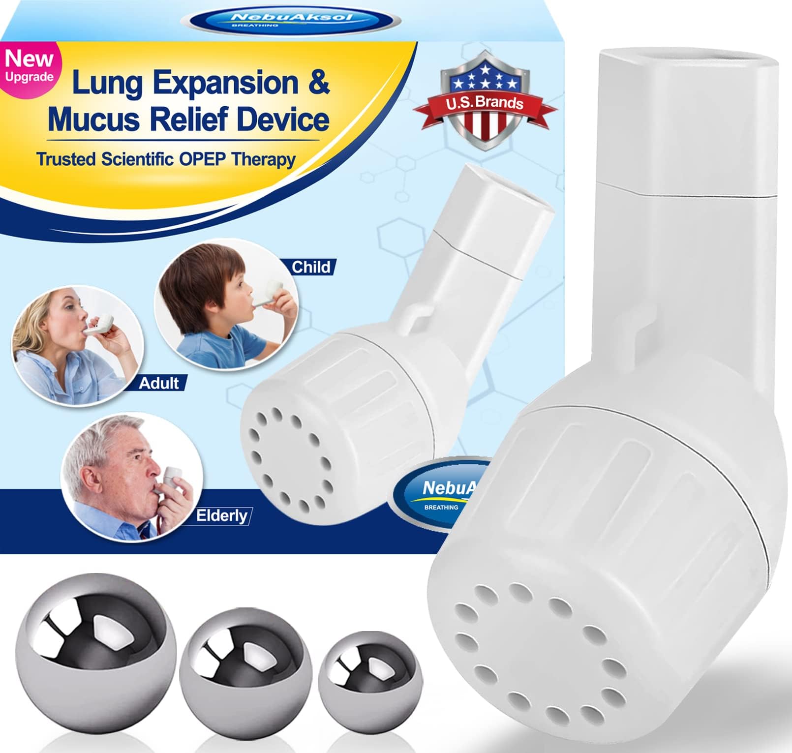 Amazon.com: Lung Exerciser Device, Breathing Exercise Device for Lungs ...