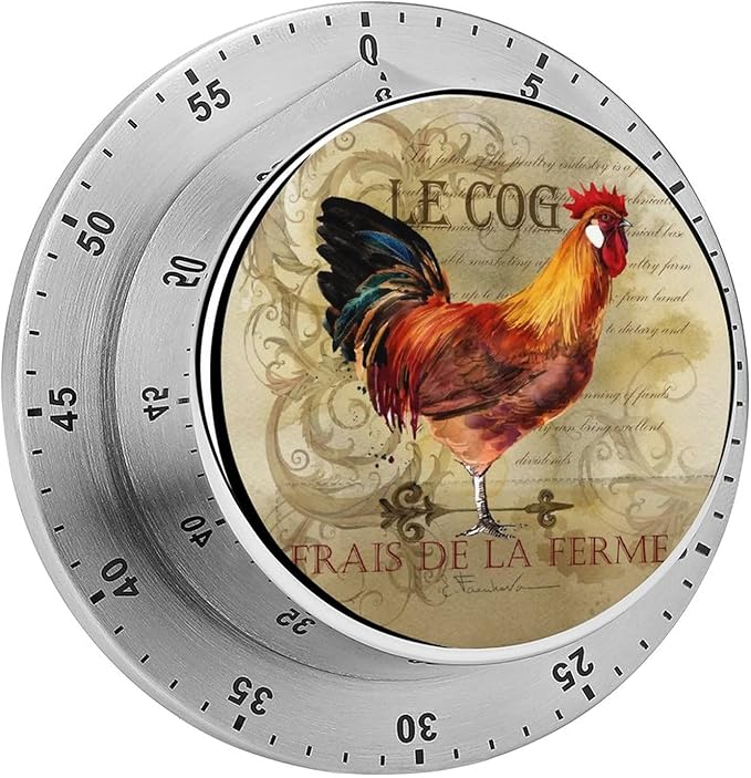 Amazon.com: Kitchen Timer Rooster Vintage Farm Animal Timer Magnetic ...