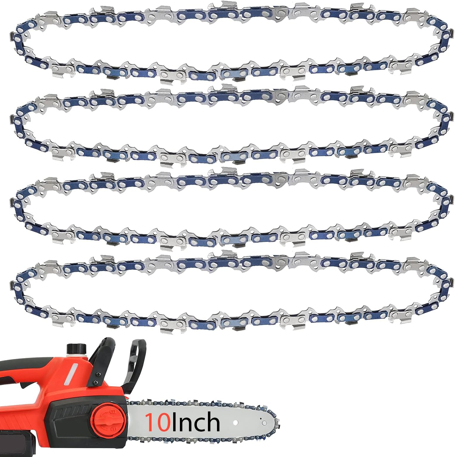 Amazon.com : 2 Pack R40 10 Inch Chainsaw Chain 3/8" LP .043" Gauge 40 ...