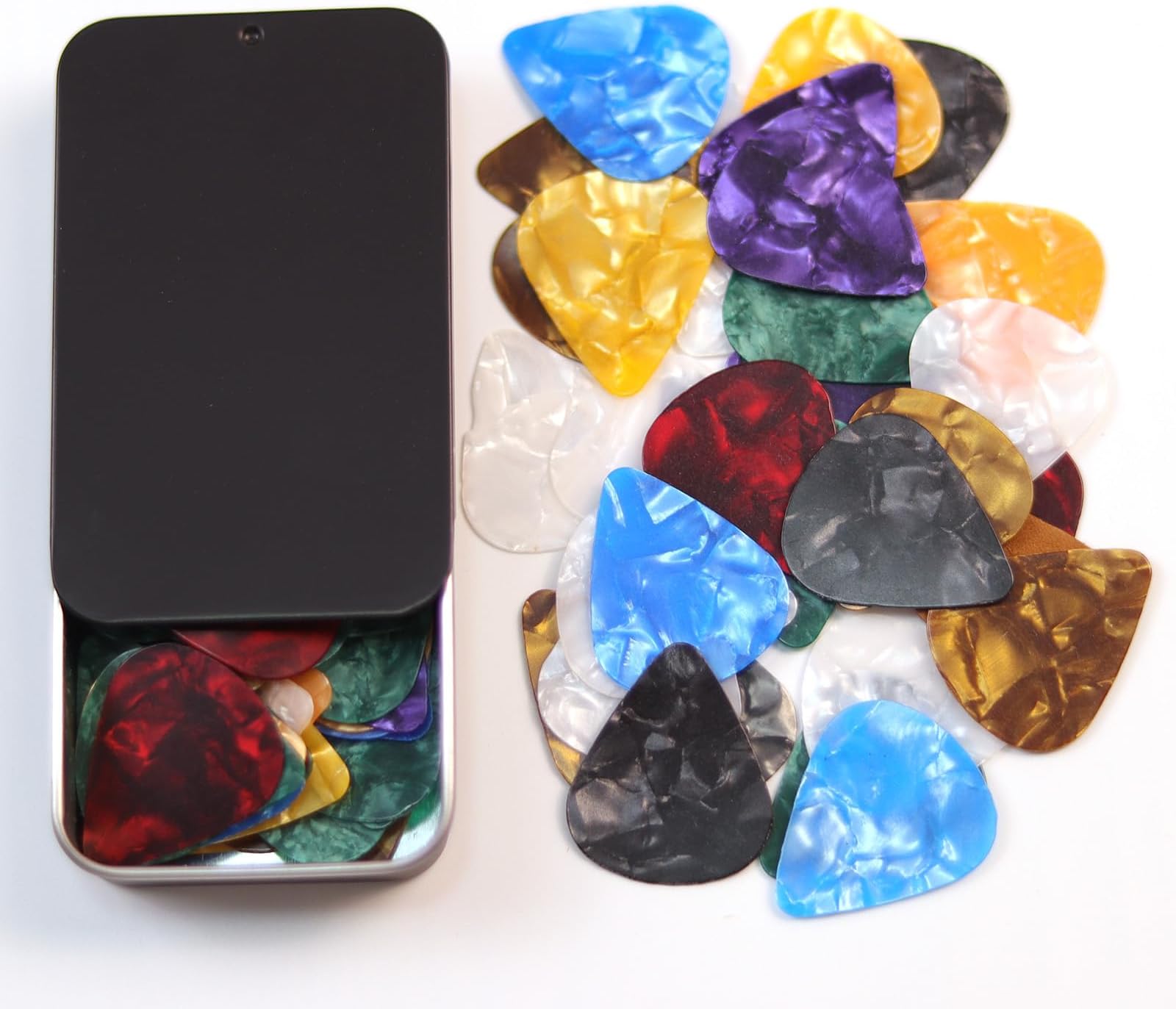 Amazon.com: 100pcs Medium Size Guitar Picks Sampler Value Pack 0.71mm ...