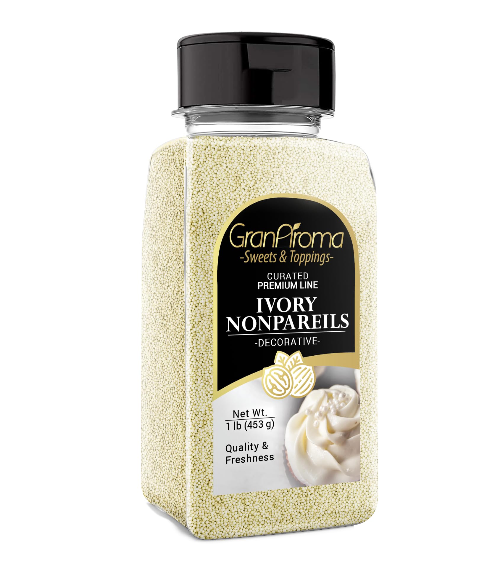 Amazon.com: GranAroma Ivory Nonpareils, 1 lb, Decorative Sprinkles ...