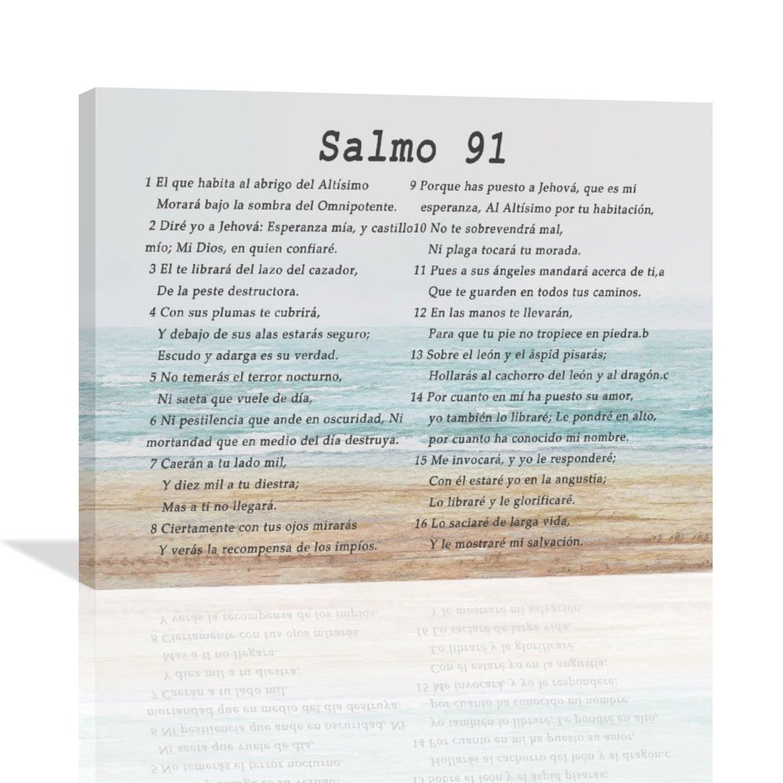 Amazon.com: Gyeong Salmo 91 Wall Art Psalm 91 Wall Decor En EspañOl ...