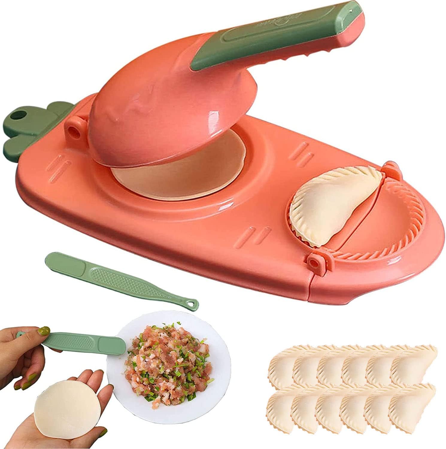 Amazon.com: 2 In 1 Dumpling Maker Artifact -Portable Dumpling Wrappers ...