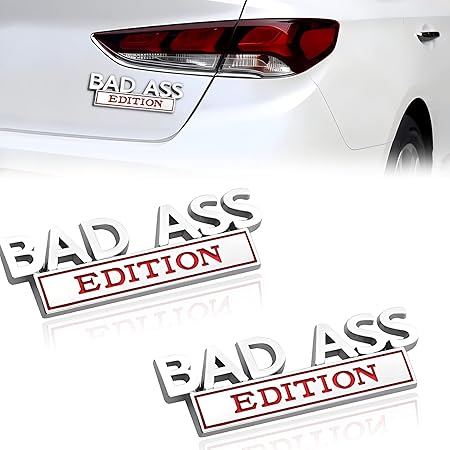 Amazon.com: Bad Ass Edition Emblem 3D Metal Badass Badge Sticker Decal ...