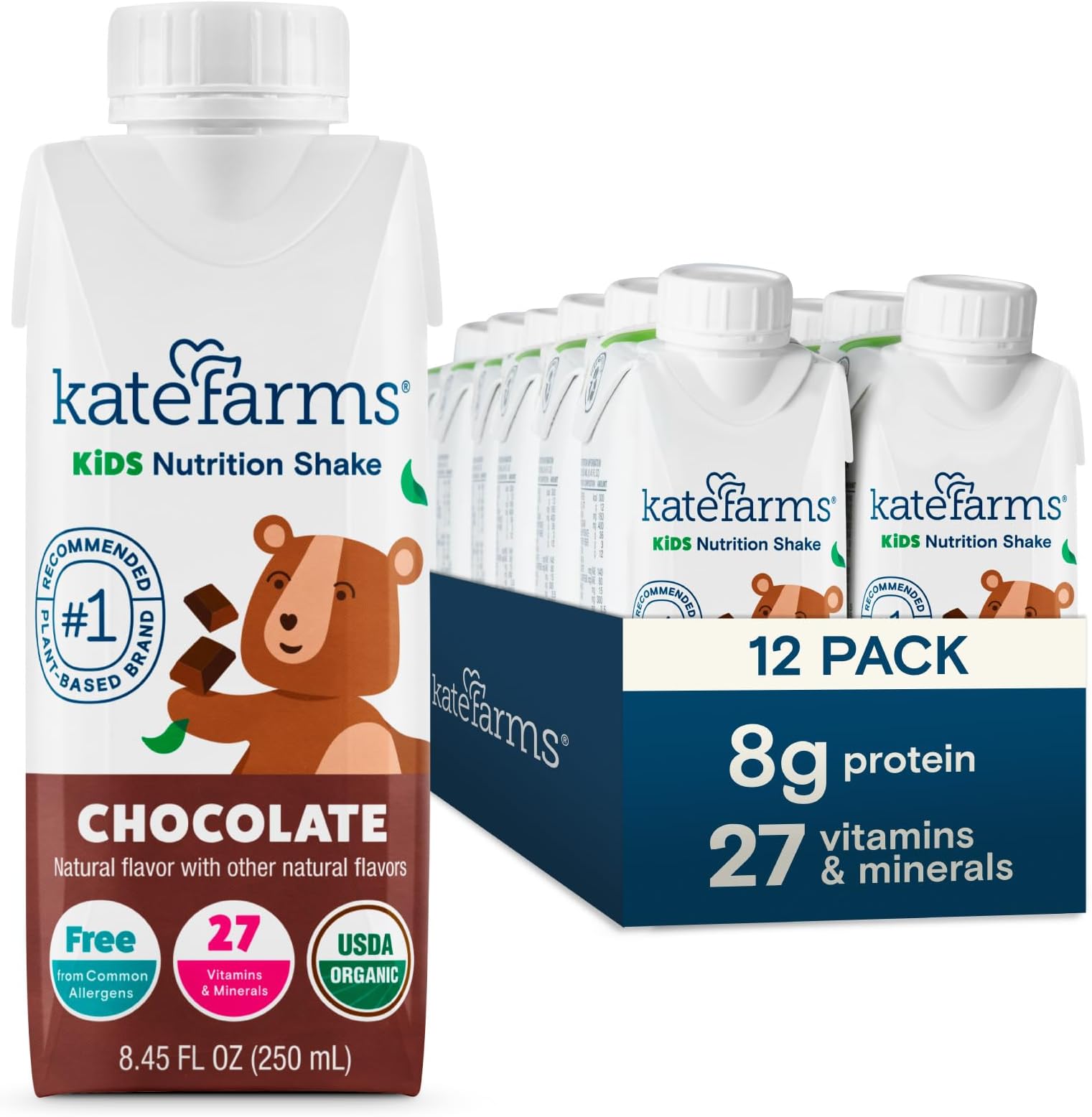 Amazon.com: KATE FARMS Organic Pediatric Blended Meal, Mango and ...