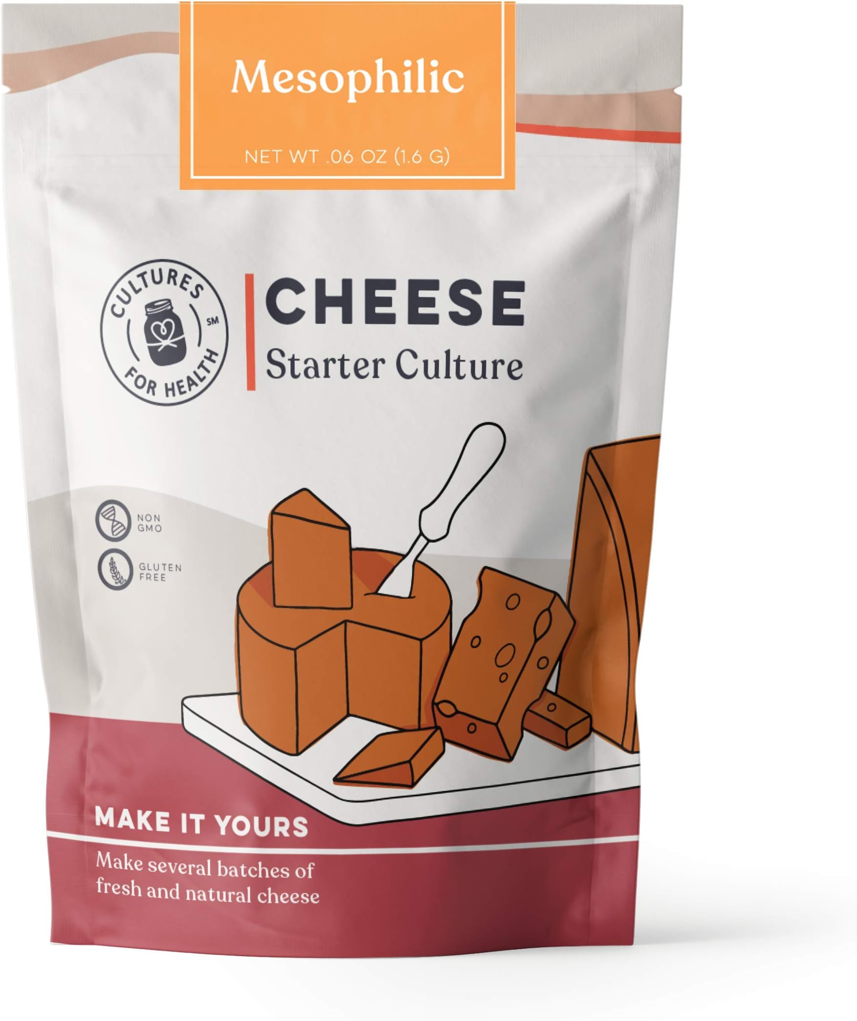 Amazon.com: Cultures for Health Mesophilic Cheese Starter | 4 Packets ...