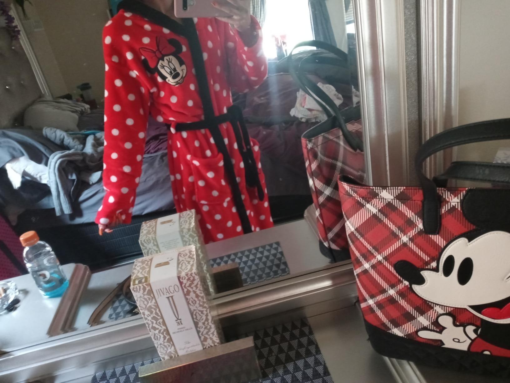 Disney Women's Robe | Minnie Mouse Bathrobe | Fluffy Robe for Women at ...
