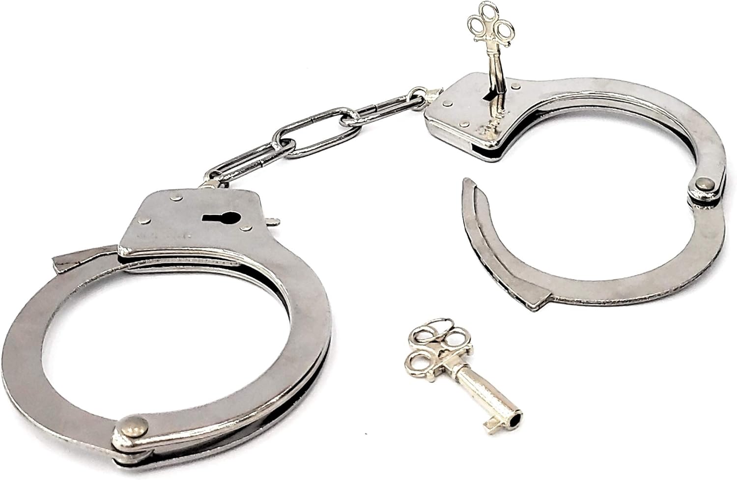 NC JASINCESS Toy Metal Handcuffs with Keys Police Costume Prop ...