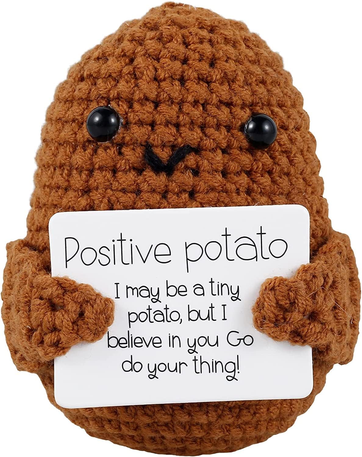 Cute Mini Positive Potato Birthday Gift Funny Cheer-Up Present for ...