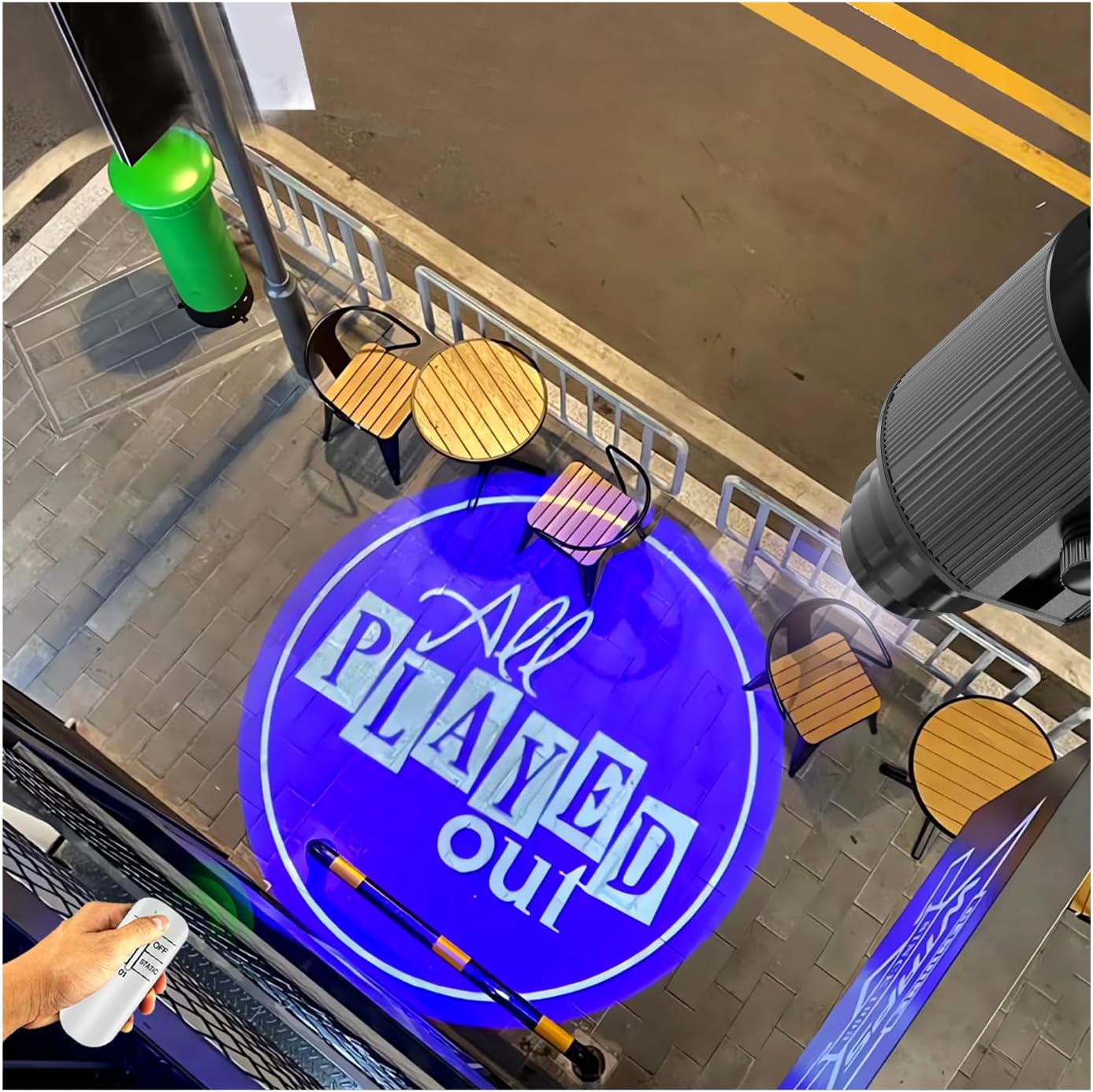 Amazon.com: YYD Custom Logo GOBO Projector for Business Outdoor Lights ...