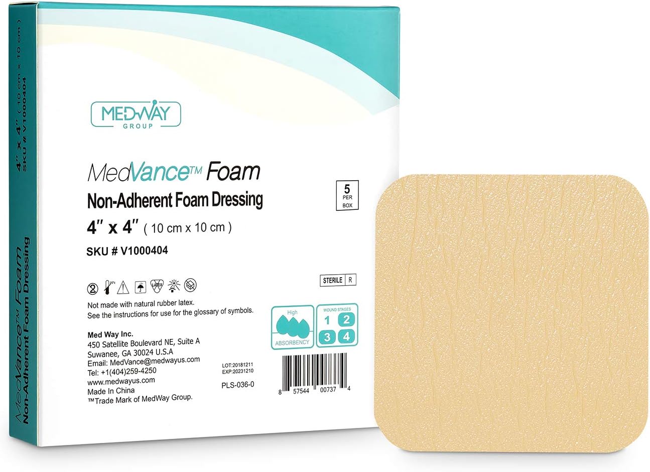 Amazon.com: McKesson Hydrocellular Foam Dressings, Sterile, Silicone ...