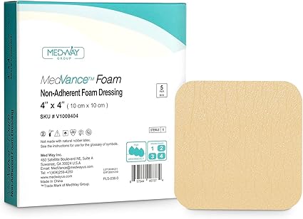 MedVanceTM Mousse - Imperméable Pansement en mousse hydrophile non ...