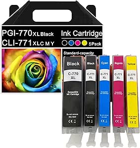Amazon.com: PGI-770 Ink Cartridge High Yield Replacement for Canon PGI ...