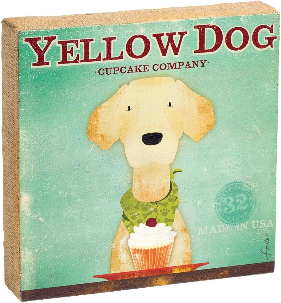 Amazon.com: DEMDACO Yellow Dog Box Sign : Home & Kitchen