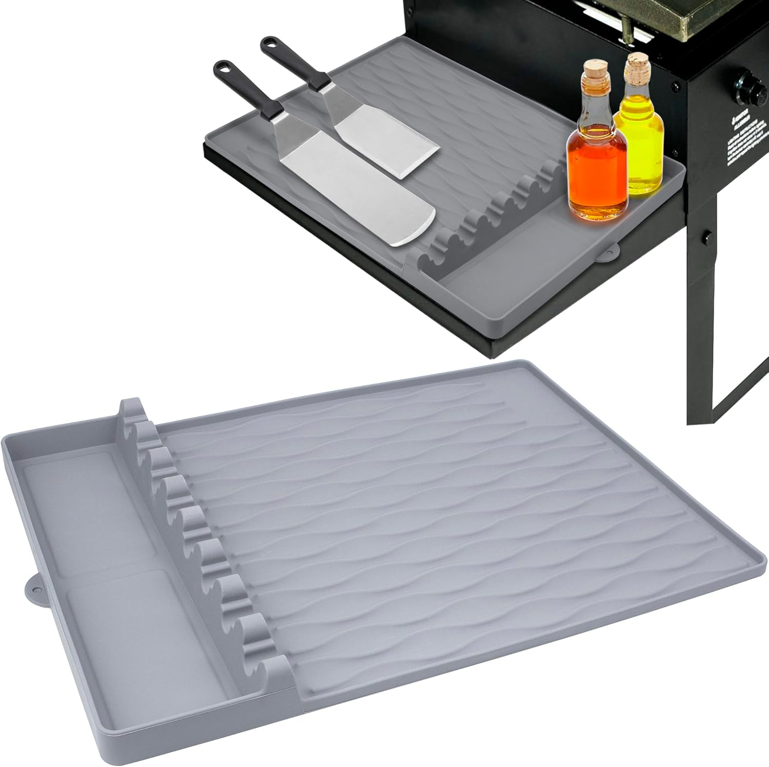 Amazon.com: Silicone Grill Mat Griddle Accessories for Blackstone Side ...