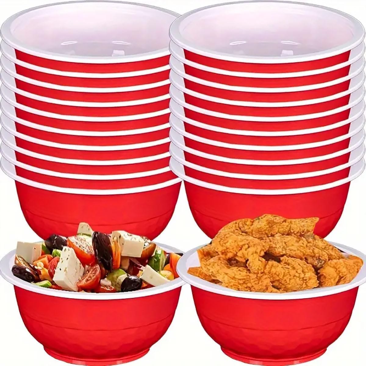 Amazon.com: SZROBOY 4 Colors Party Cup Bowls,180 packs of 13 oz (360 ml ...