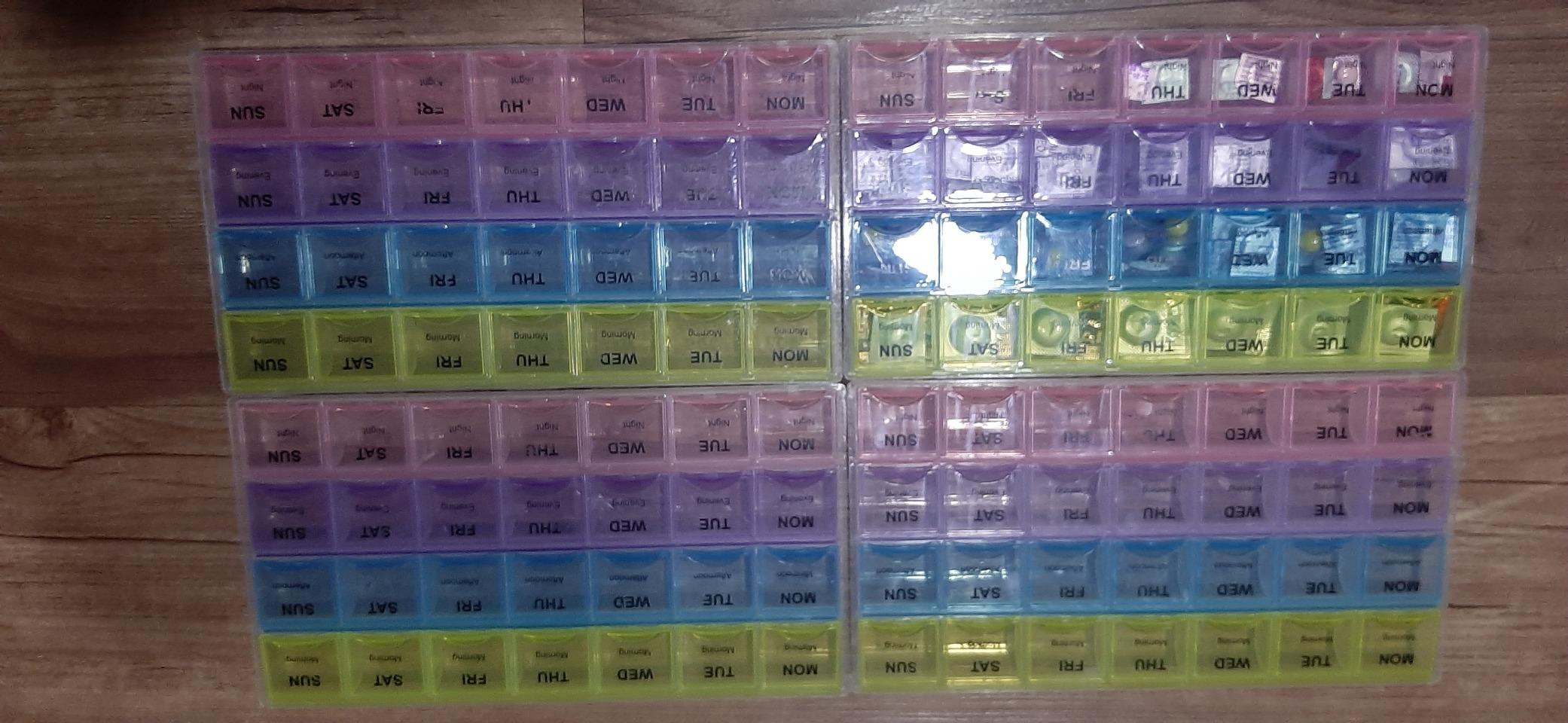 Iktu Weekly 28 Day Tablet Pill Box Holder Medicine Storage Organizer ...