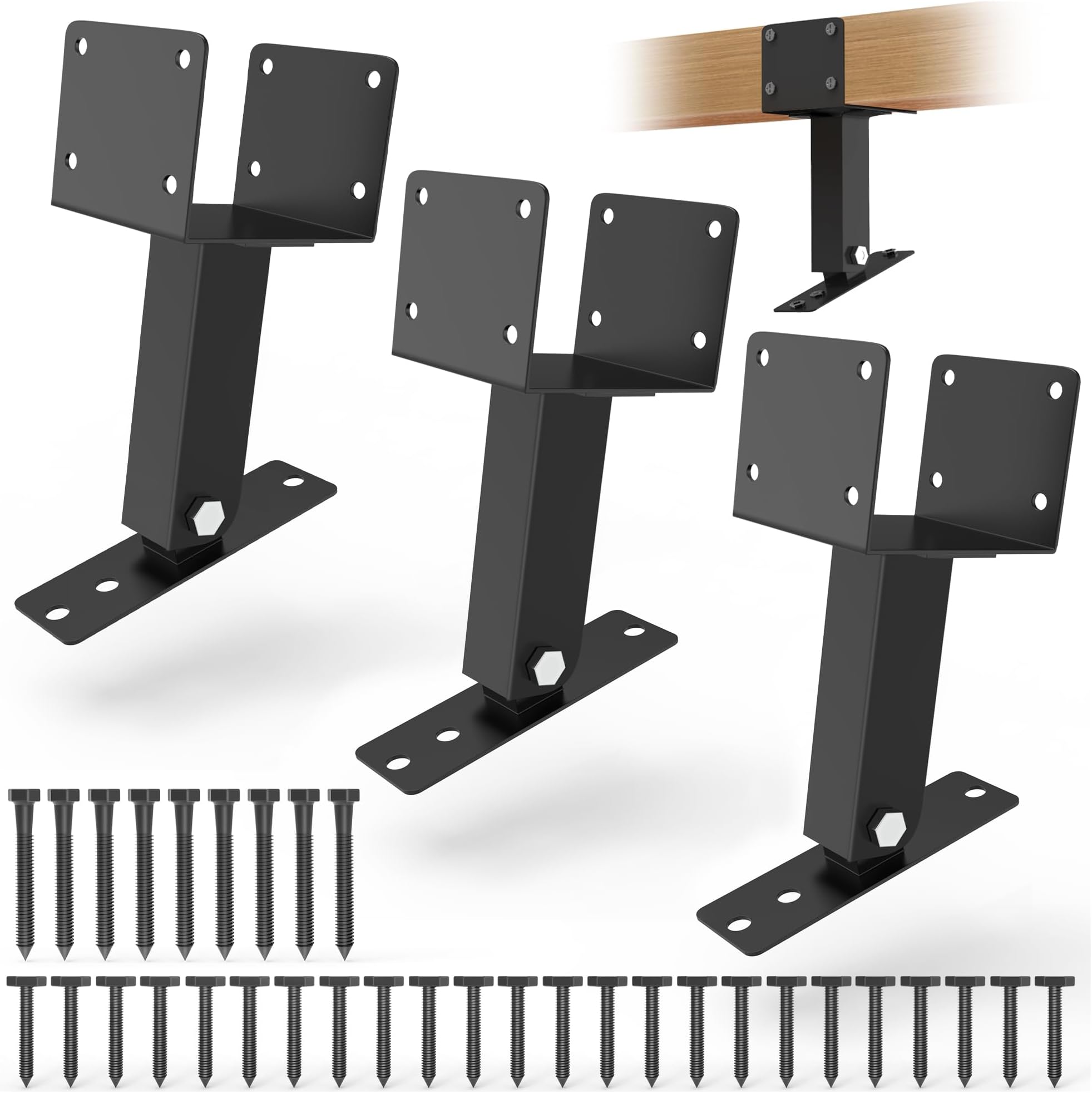 Amazon.com: JEXALINE 3Pcs Roof Riser Brackets Kit,Pergola Roof Riser ...