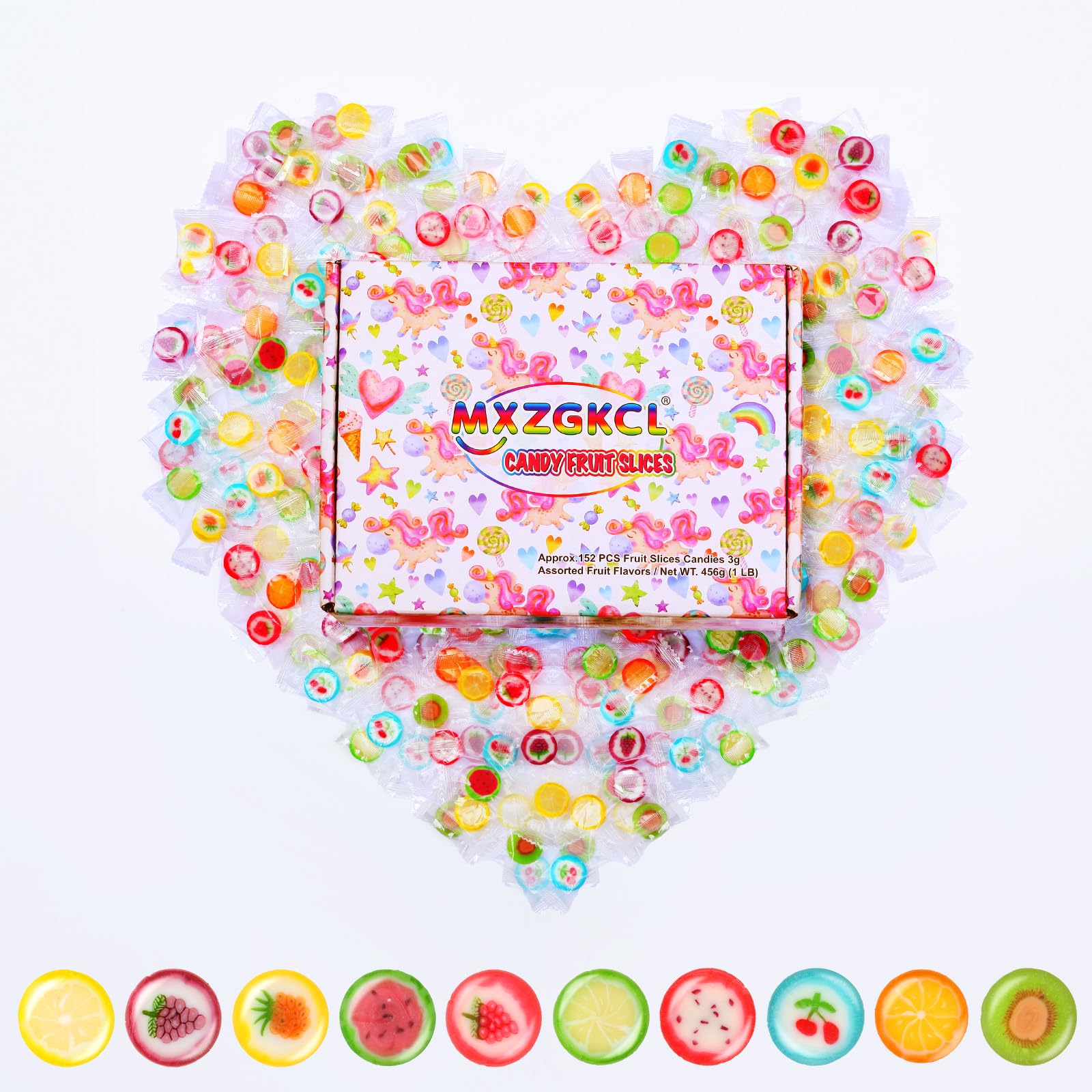 Amazon.com : Fruit Slices Candy - Bulk Fruit Candy Individually Wrapped ...