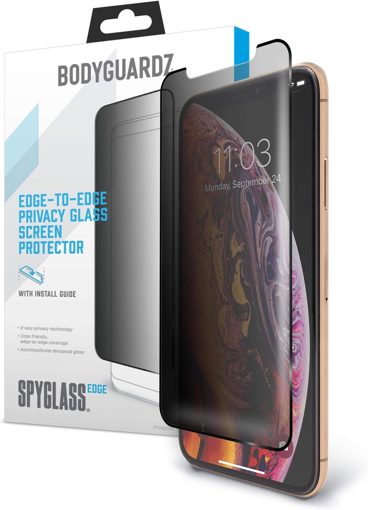 Amazon.com: BodyGuardz - Spyglass Edge Privacy Screen Protector ...