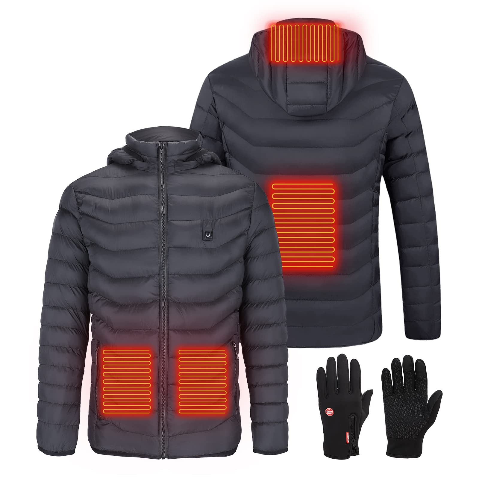 1 x RAW Customer Returns SKYSPER Heated Jacket Instant Warmth Heating ...
