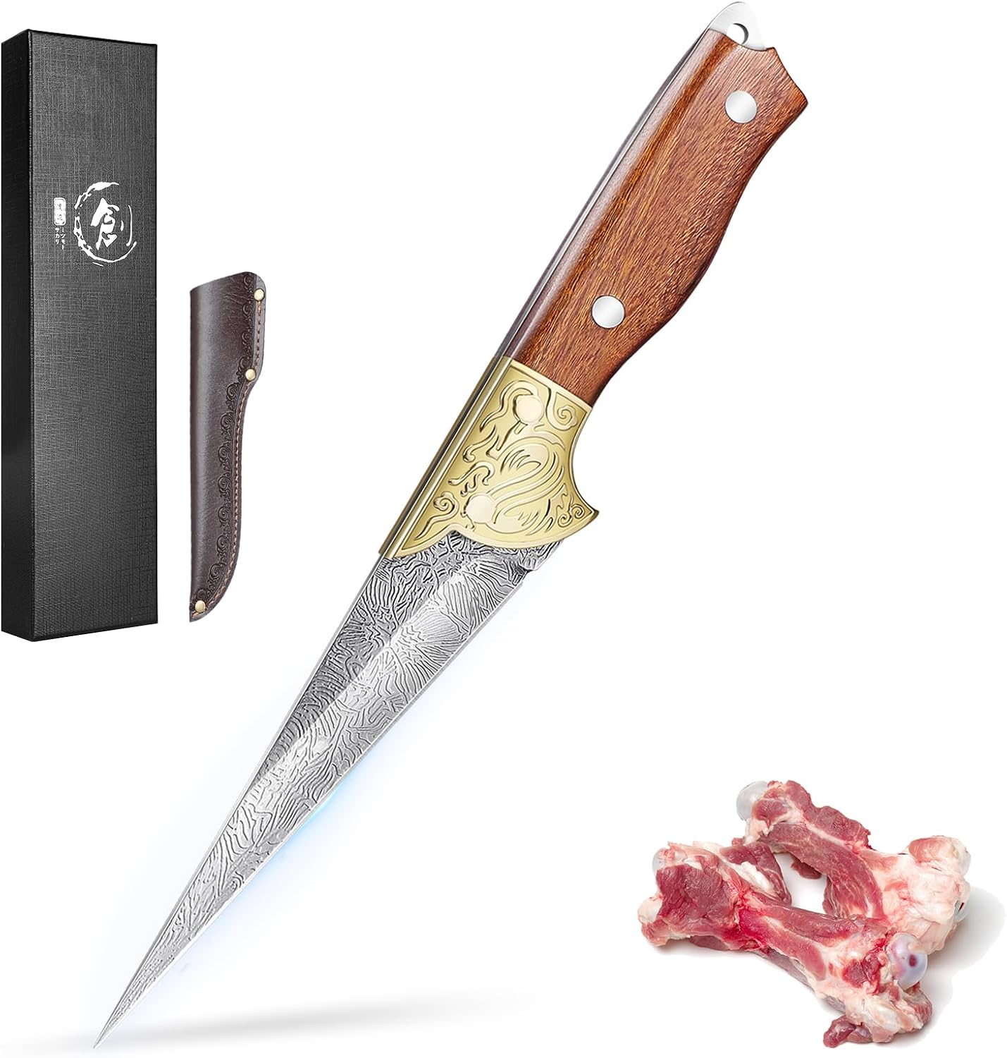 Amazon.com: Purple Dragon Fish Fillet Knife 5" Razor Sharp Blade ...
