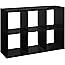 Amazon.com: ClosetMaid 4109 Decorative 6-Cube Storage Organizer, Black ...