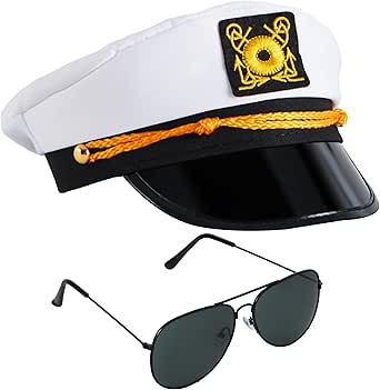 Amazon.com: Spooktacular Creations Yacht Sailor Hat Costume Accessories ...