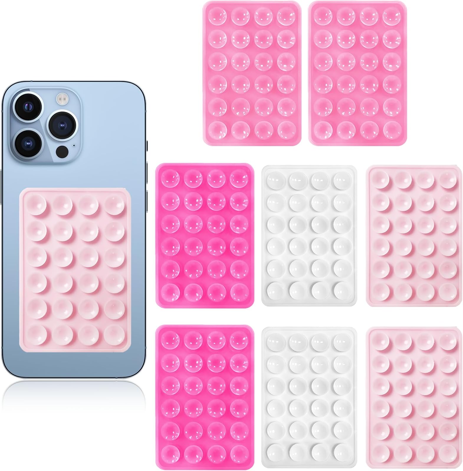 StickyGrippy Suction Phone Case Mount, Sillicon Adhesive Phone ...