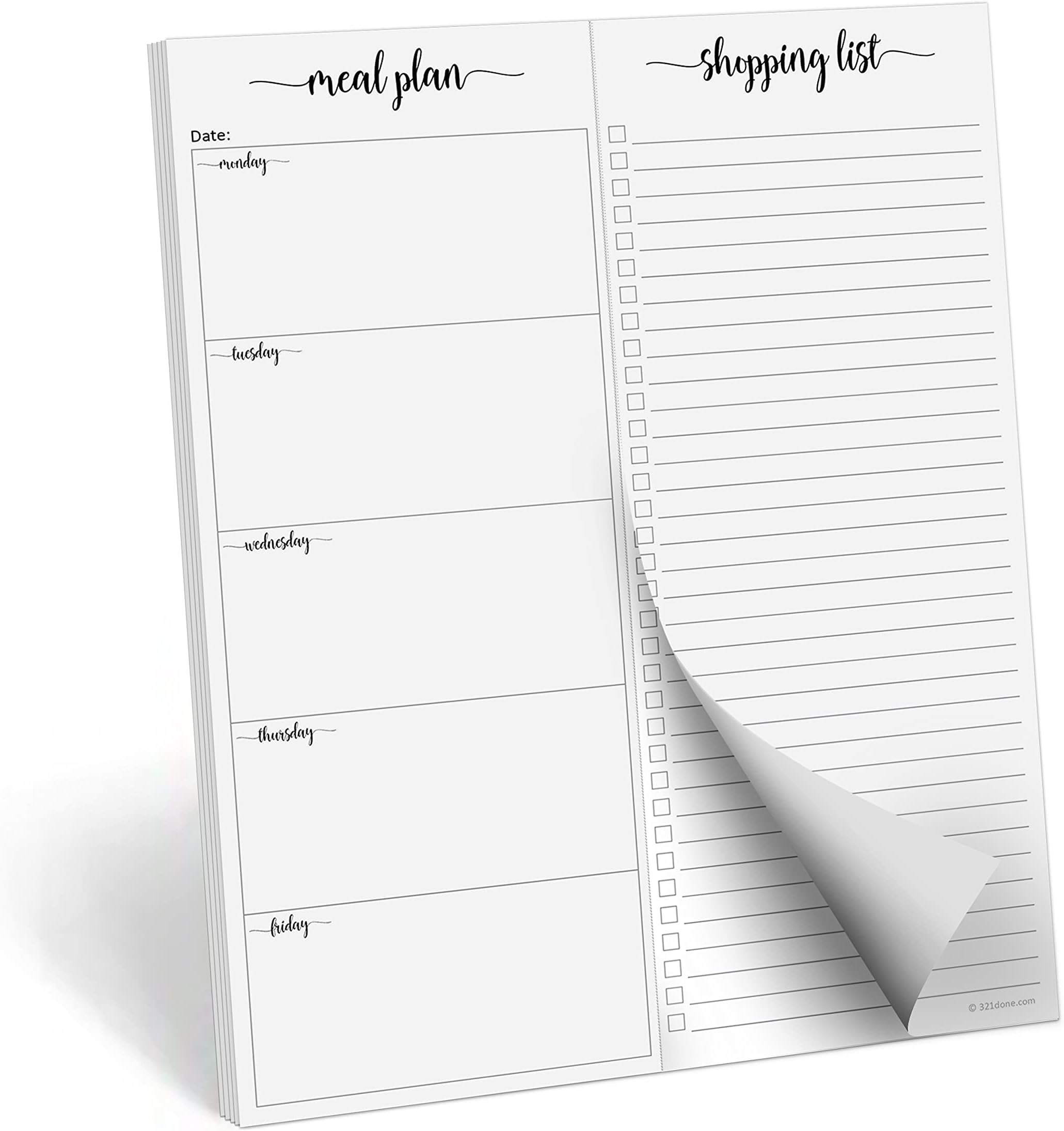 Amazon.com : Weekly Meal Planner Notepad by Julianne & Co. - Food ...