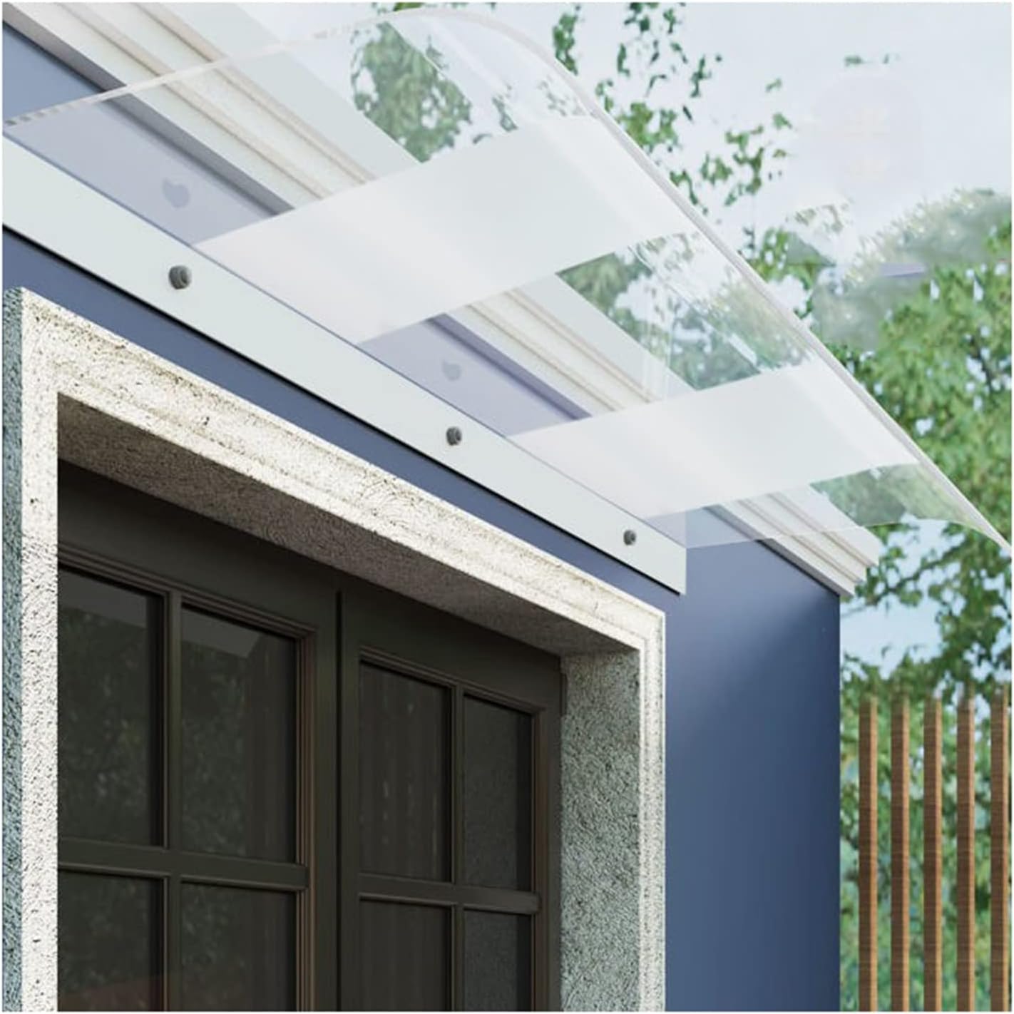 Amazon.co.jp: Outdoor Awning Window Garden Canopy, Invisible Curved ...