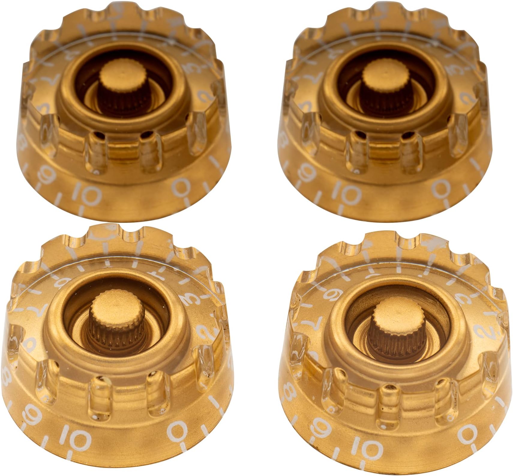 Amazon.com: Musiclily Pro Inch Size Guitar Knurled Speed Knobs for USA ...