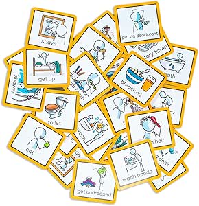 Amazon.com: Self Care & Daily Routine Visual Symbols (Small) Pecs Cards ...